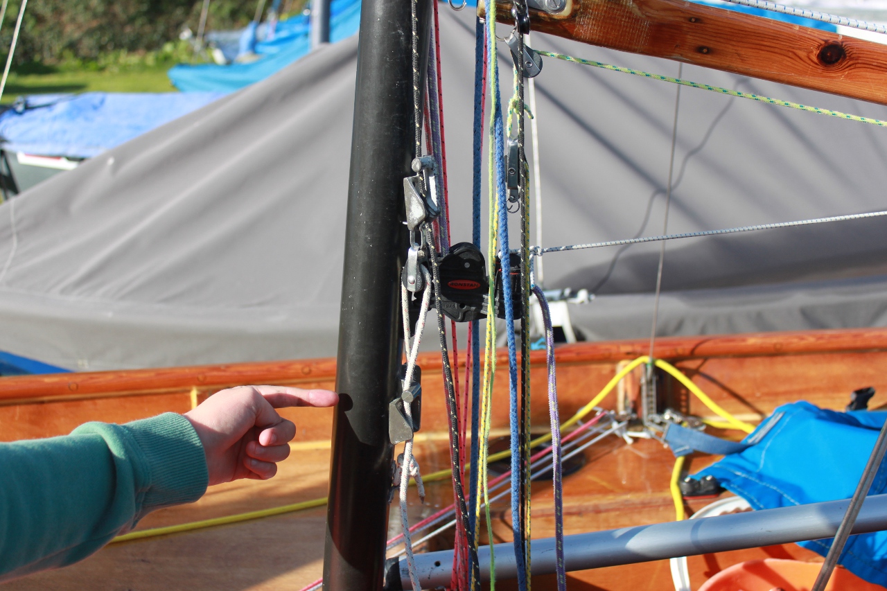 How to get your gaff tight up against the mast